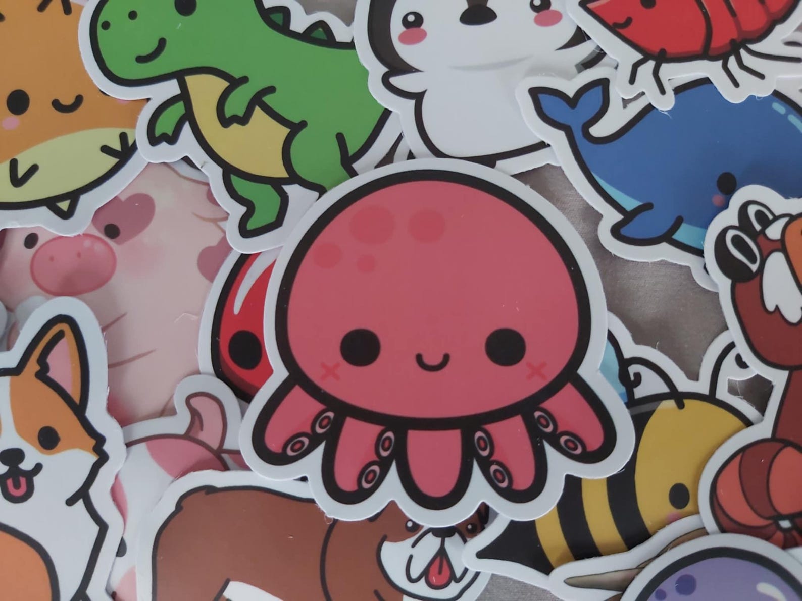 Cute Animal Stickers - Set of 100 Stickers - Vinyl & Waterproof - Etsy