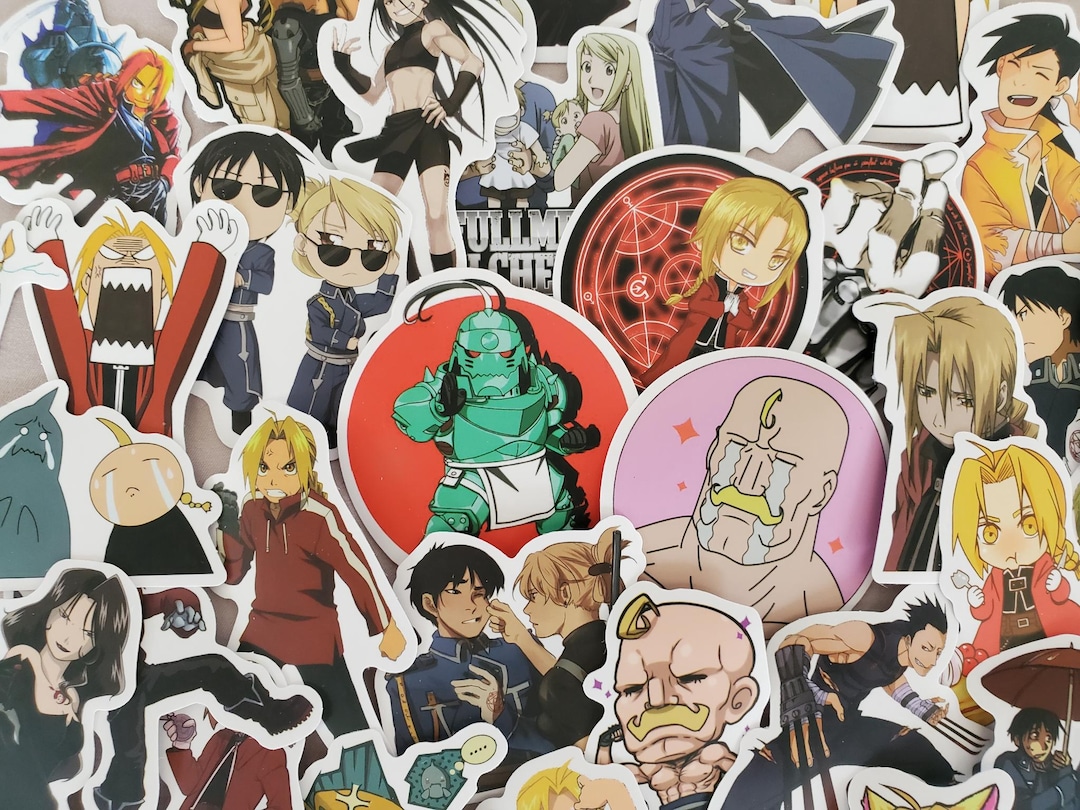 FMA Anime Stickers - Set of 50 Stickers - Vinyl & Waterproof - Etsy