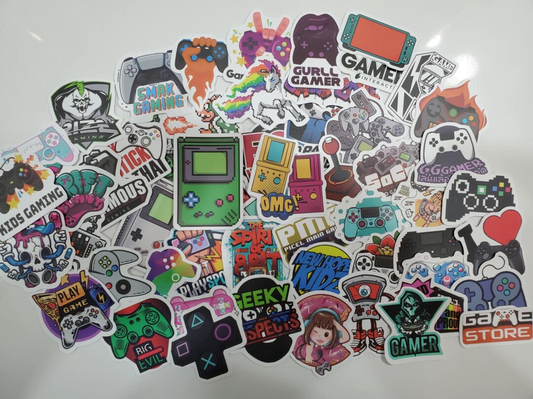 Retro Gaming Stickers - Set of 50 Stickers - Vinyl & Waterproof - Etsy