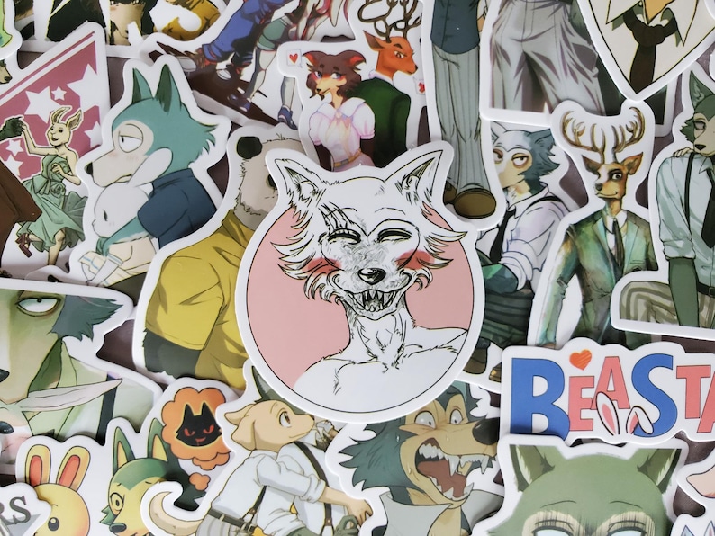 Beastars Anime Stickers - Set of 50 Stickers - Vinyl & Waterproof - Etsy