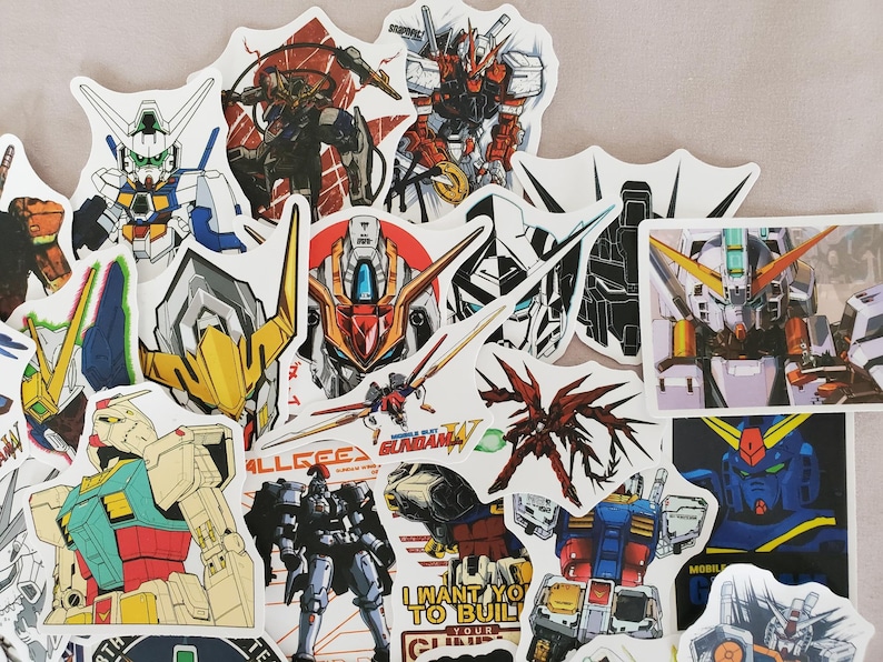 Mecha Anime Stickers - Set of 50 Stickers - Vinyl & Waterproof - Etsy