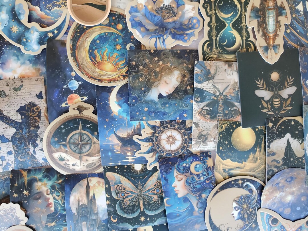Cosmic Stickers - Set of 50 Stickers - Vinyl & Waterproof - Etsy