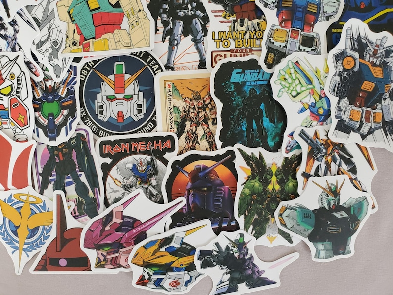 Mecha Anime Stickers - Set of 50 Stickers - Vinyl & Waterproof - Etsy
