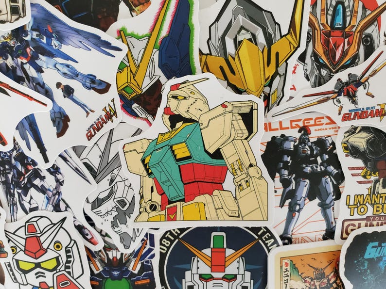 Mecha Anime Stickers - Set of 50 Stickers - Vinyl & Waterproof - Etsy