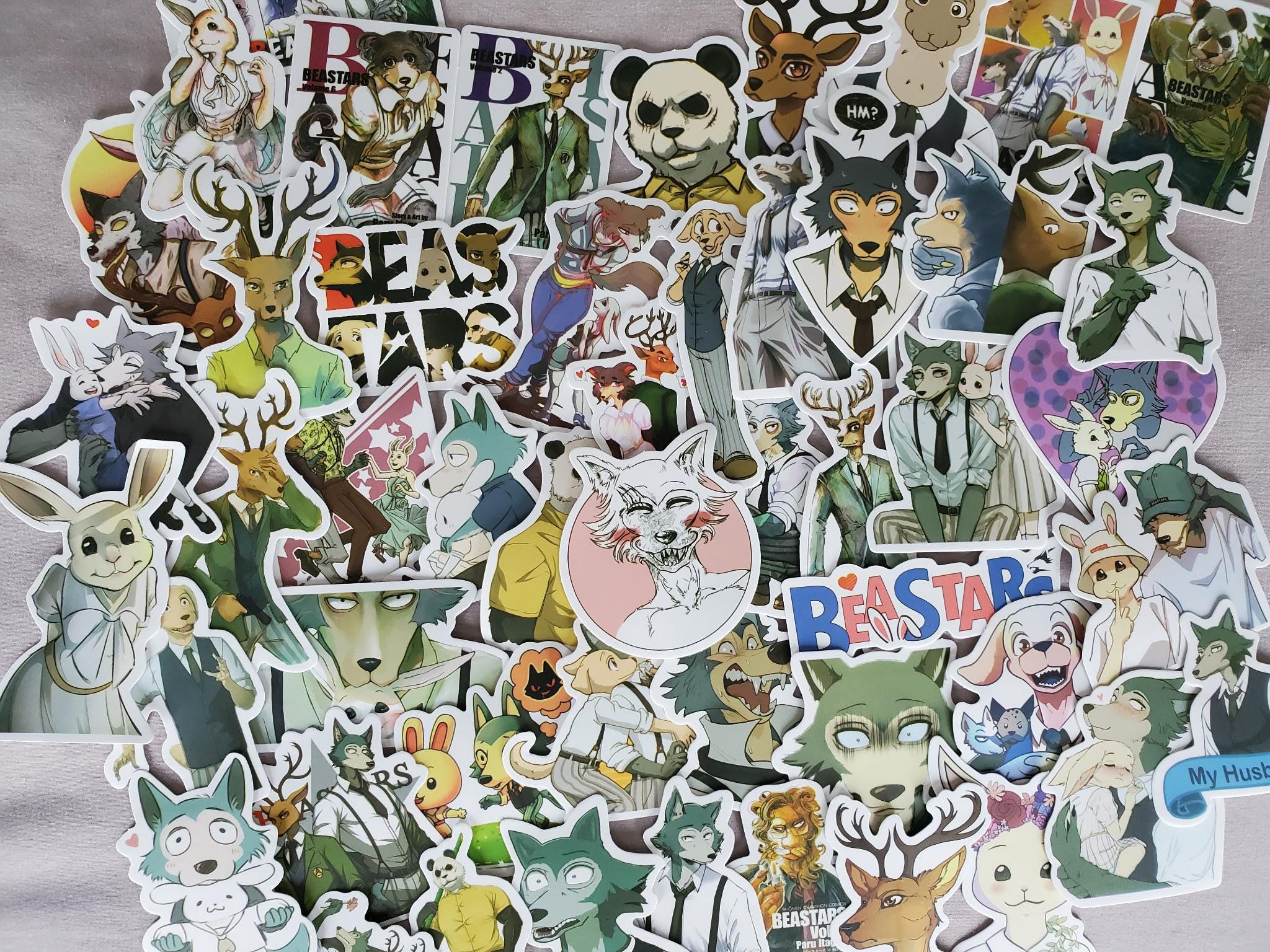 Beastars Anime Stickers - Set of 50 Stickers - Vinyl & Waterproof - Etsy