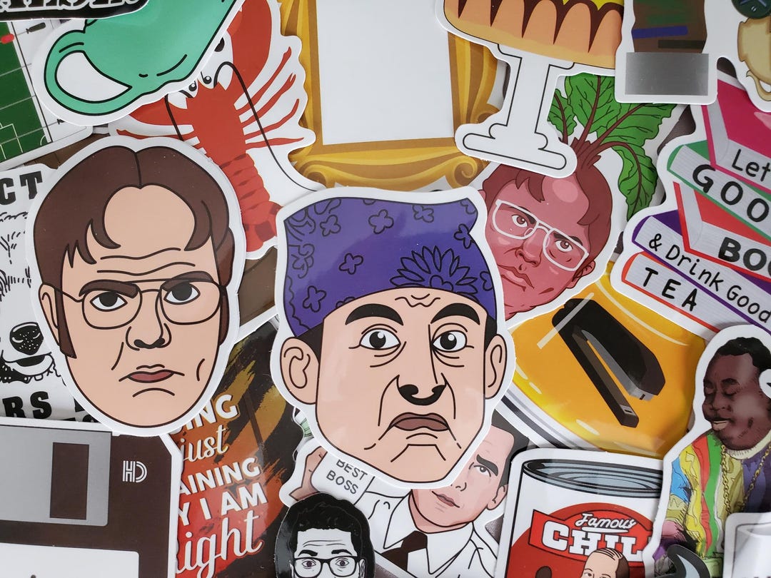 The Office TV Show Stickers - Set of 100 Stickers - Vinyl & Waterproof ...