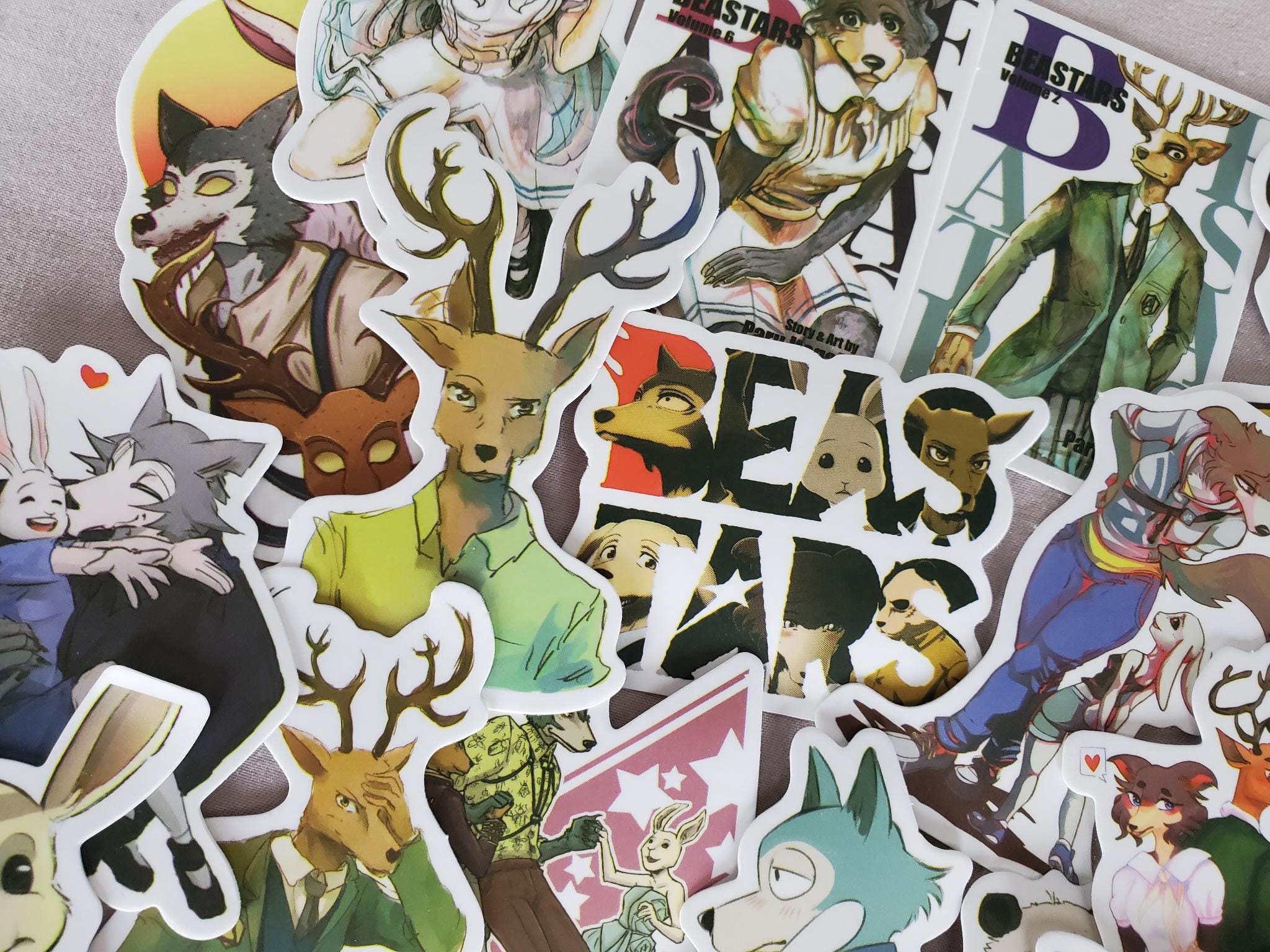 Beastars Anime Stickers - Set of 50 Stickers - Vinyl & Waterproof - Etsy
