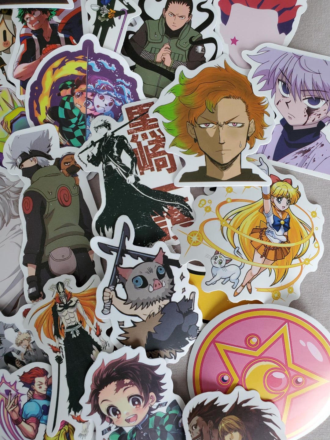 Anime Mix Stickers - Set of 75 Stickers - Vinyl & Waterproof - Etsy