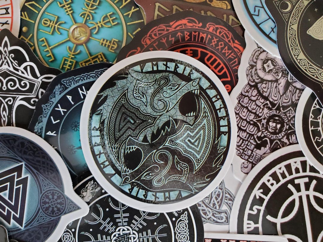 Norse Viking Stickers - Set of 100 Stickers - Vinyl & Waterproof - Etsy