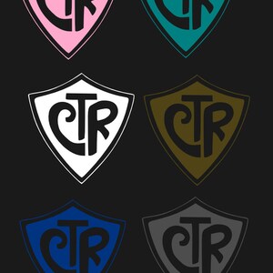 CTR Vinyl Decal Stickers CTR Shield 8ct Set Vinyl | Etsy