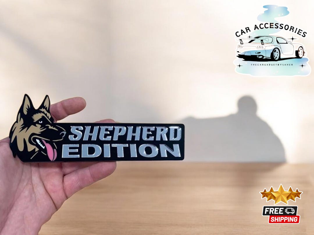 Engraved Acrylic Dog Badge | Custom Car Bumper Sticker | Funny ...