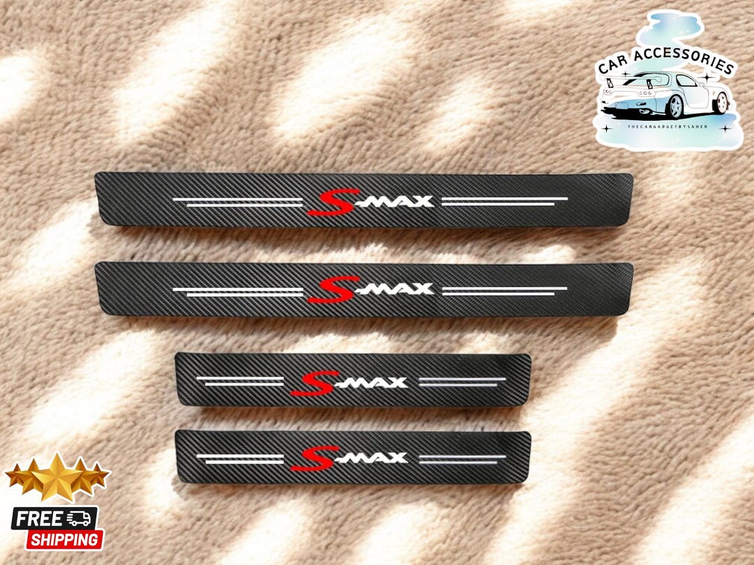 Carbon Fiber Door Sill Strips | Anti-scratch Decorative Stickers | Auto ...