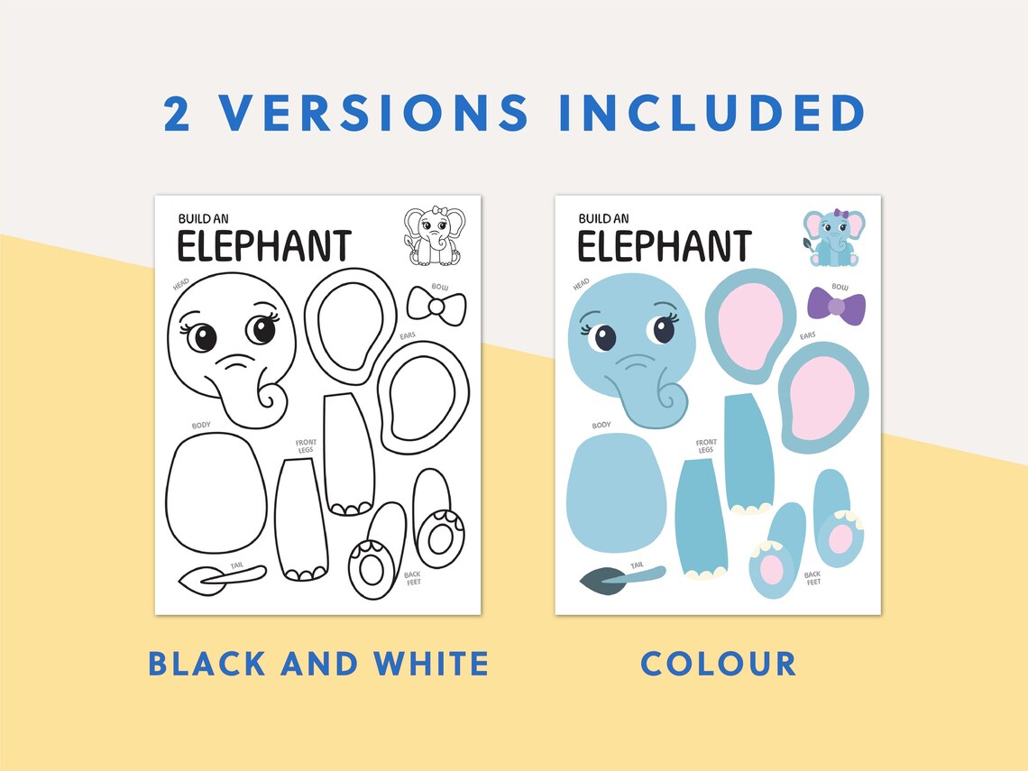 15 Cut and Paste Animals | Cut Out and Glue Activity | Printable Animal ...