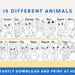 15 Cut and Paste Animals | Cut Out and Glue Activity | Printable Animal ...