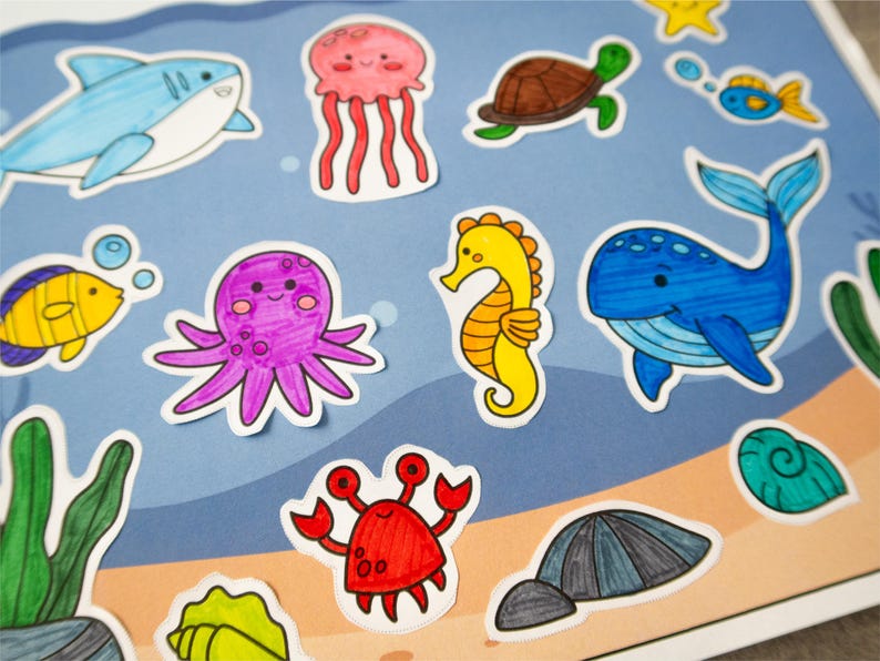 Cut and Paste Underwater World | Ocean Cut Out and Glue Activity ...