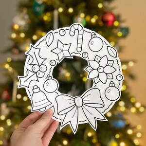 Cut and Paste Christmas Wreath Craft | Cut Out and Glue Activity ...