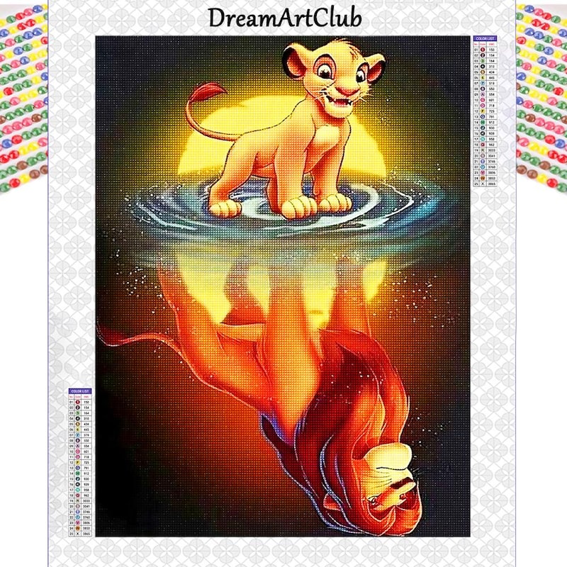 Painting of Lion - Etsy