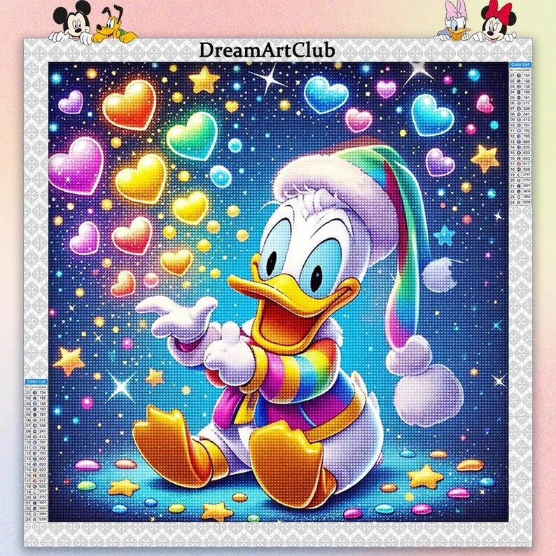 Diamond Painting Kit Donald Duck 5D DIY Diamond Art Home Decor Diamond ...