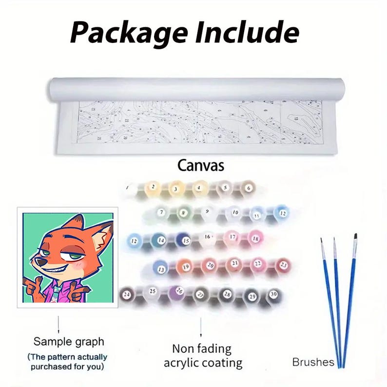 Zootopia 2 | Paint by Number Kit | for Beginners | Birthday Gift - Etsy