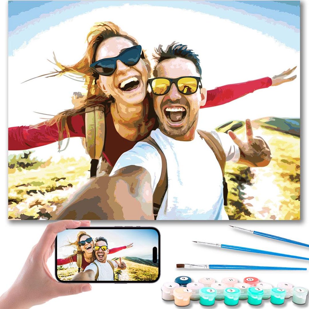 Custom Paint by Numbers Kit: Personalized Photo Gift - Etsy