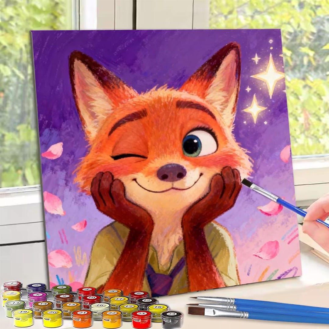 Zootopia 2 | Paint by Number Kit | for Beginners | DIY Puzzle Toys ...