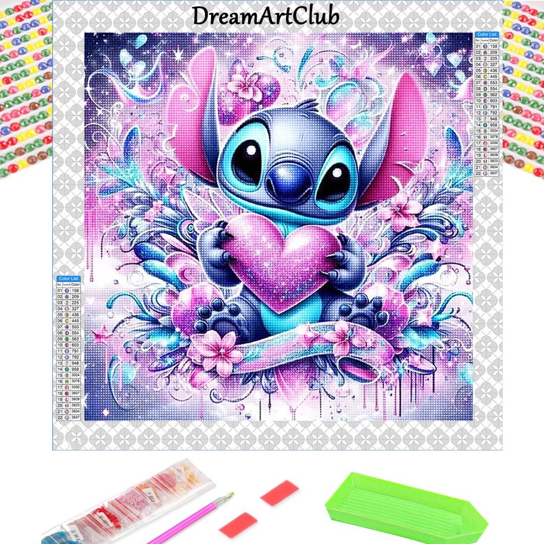 Stitch Diamond Painting Kit: 5D DIY Art, Home Decor - Etsy