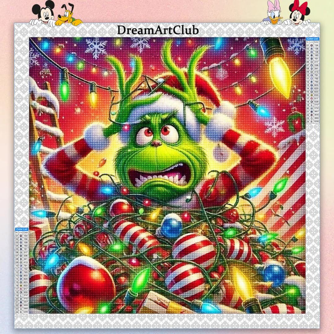 Grinch Diamond Painting Kit: Christmas Decor,christmas Gifts - Etsy