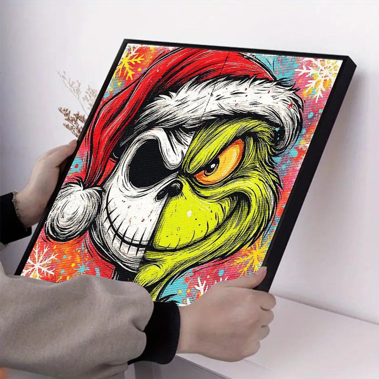 Jack and Grinch Diamond Painting Kit: 5D DIY Christmas Decor - Etsy