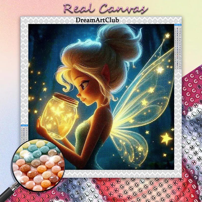 Tinker Bell Diamond Painting Kit: 5D DIY Home Decor Art - Etsy