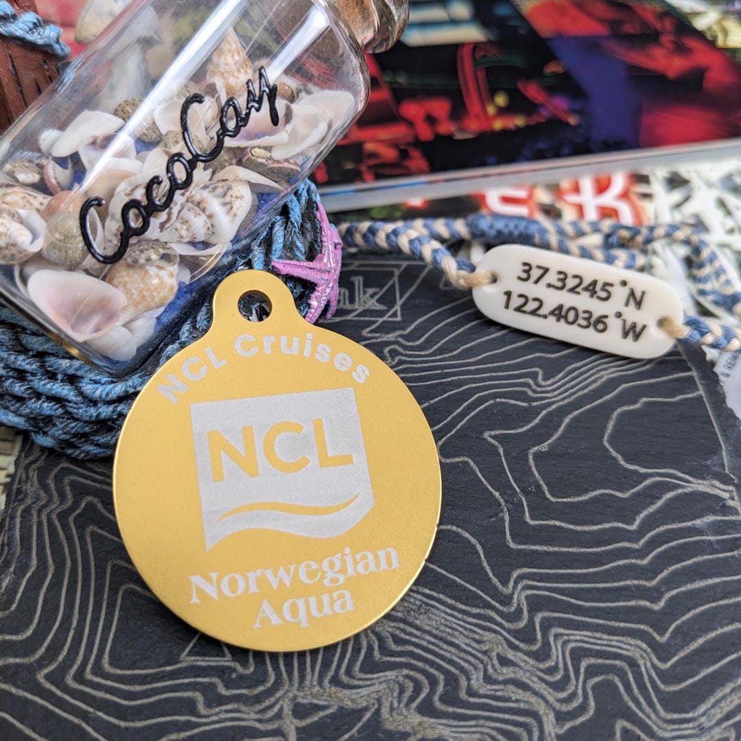 Norwegian Cruises | Keepsake Metal Cruise Tags | Customizable ...