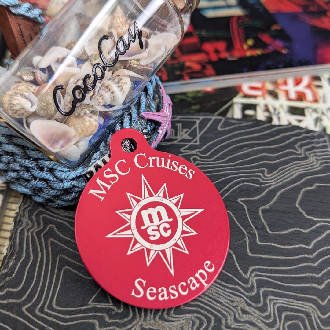 MSC Cruises | Keepsake Metal Cruise Tags | Customizable | Backpack ...