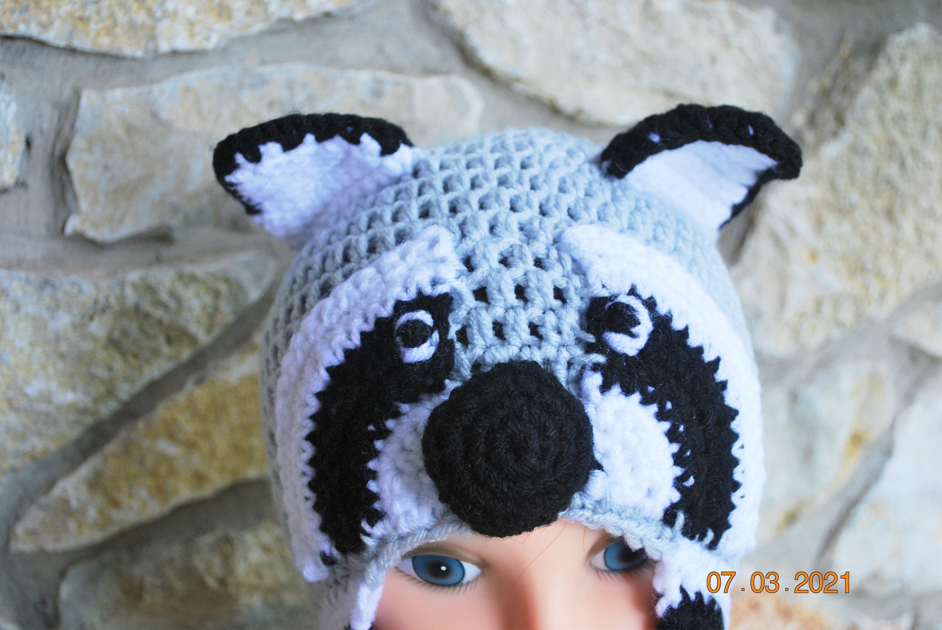 Raccoon Crochet Hat Child Kid Toboggan Woodland Animal Beanie - Etsy