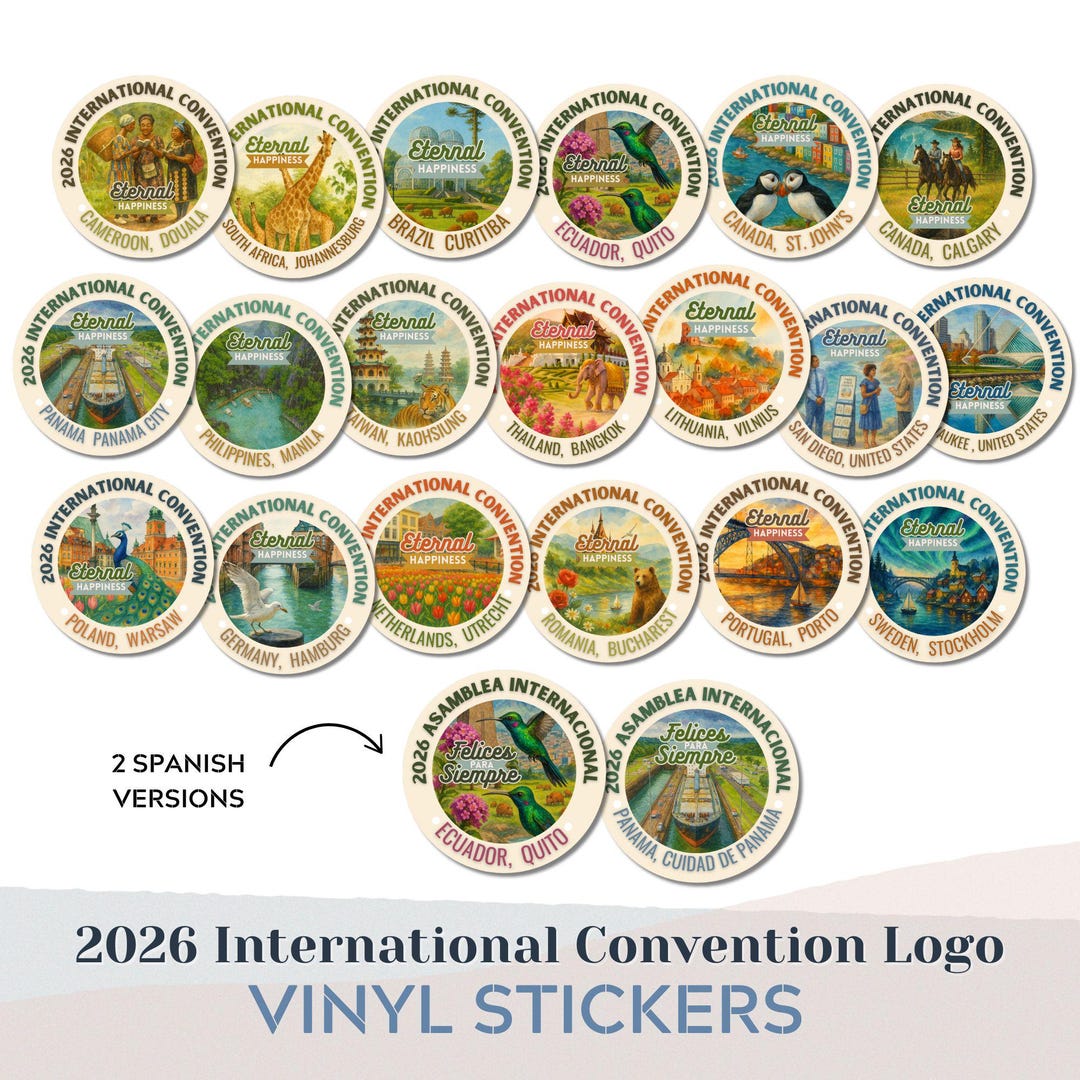 2026 International Convention Vinyl Sticker, Eternal Happiness Sticker ...