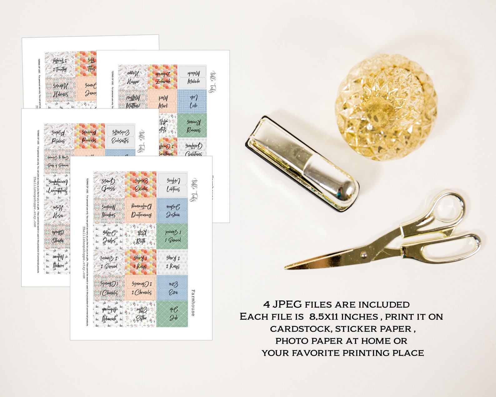 Bible Tabs Printable /books of the Bible Dividers/umbrellas - Etsy