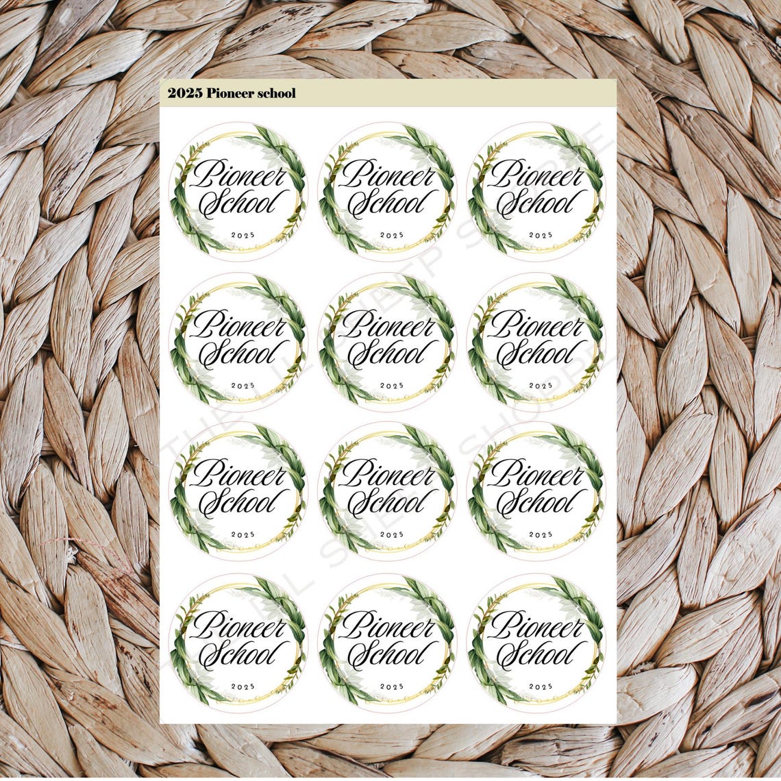2025 Pioneer School Sticker Sheet/leaves Sticker/gift Stickers /white ...