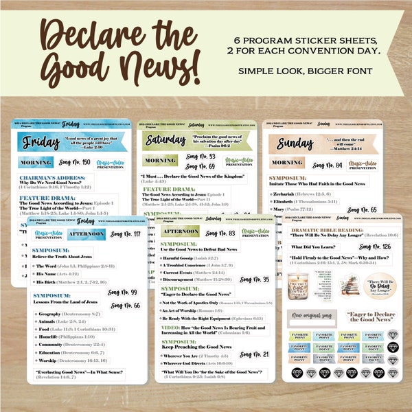 Talk Title Stickers 2024 Convention - Etsy