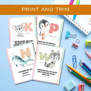 JW Scripture Cards, Alphabet Bible Verse, Cards for Kids, A to Z Cards ...