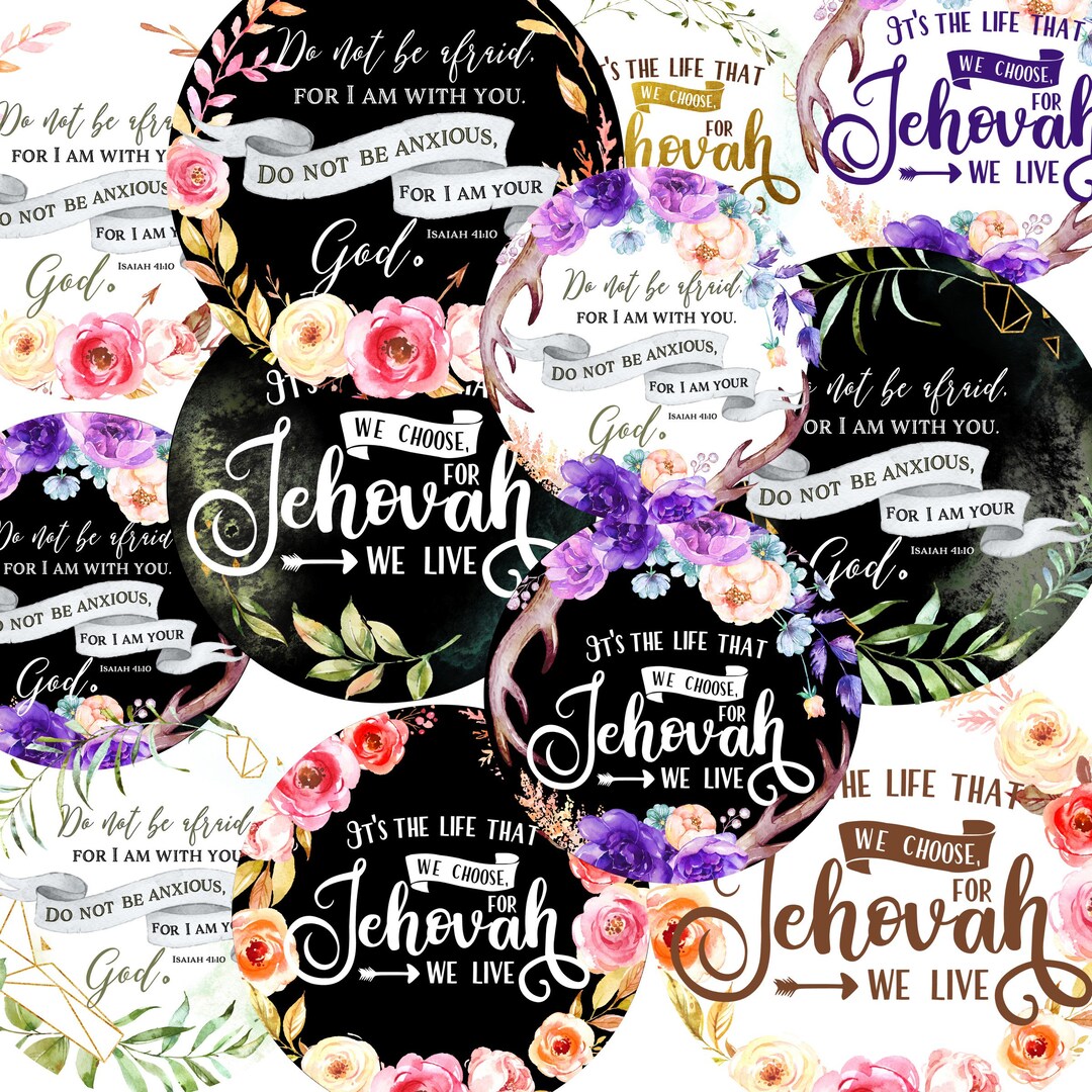 Jw Bible Verse/jw Song 81/1 + 1.5 Inch (25,38 Mm) Size Printable ...