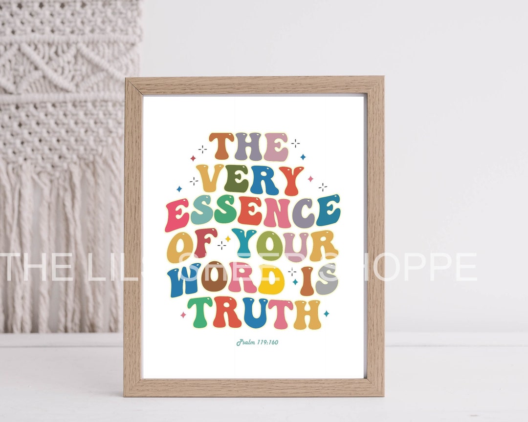 JW 2023 Year Text Print Art/psalm 119:160/year Text/ JW Gift/ - Etsy