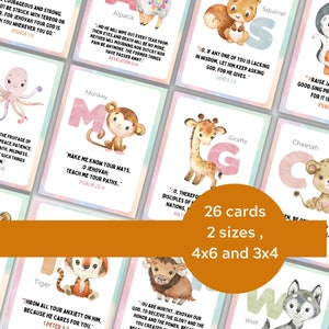 JW Scripture Cards, Alphabet Bible Verse, Cards for Kids, A to Z Cards ...