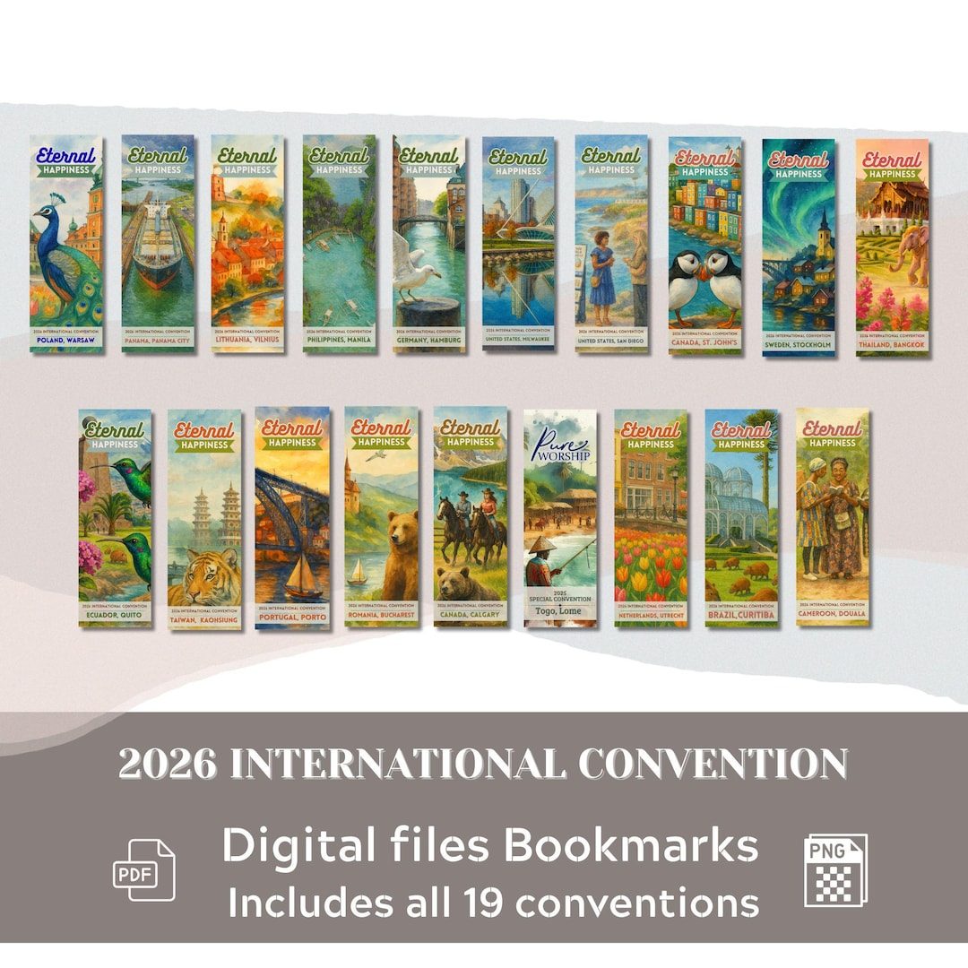 2026 International Convention Bookmarks, Eternal Happiness Convention ...