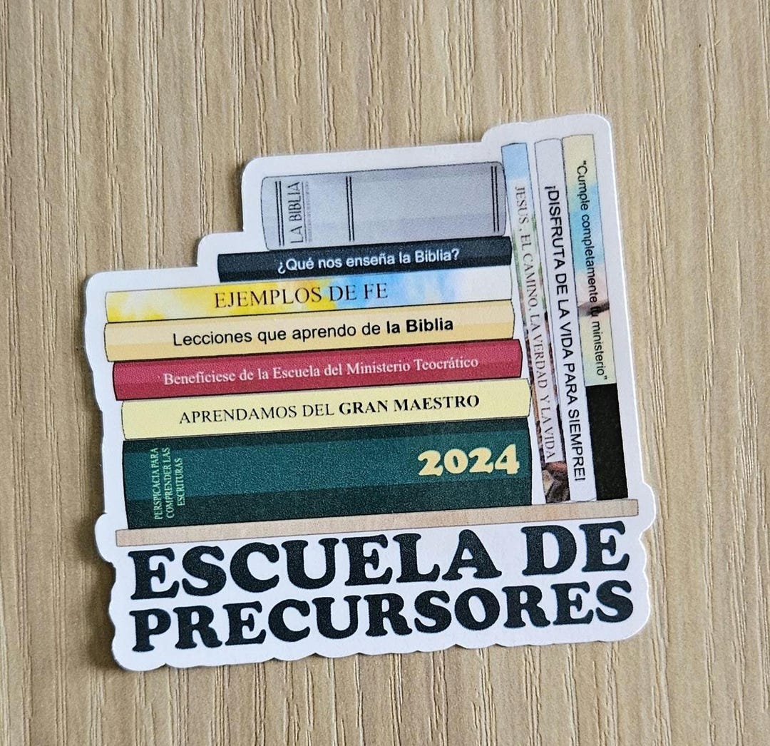 Escuela De Precursores Jw Libros /waterproof Laminated Sticker/bible ...