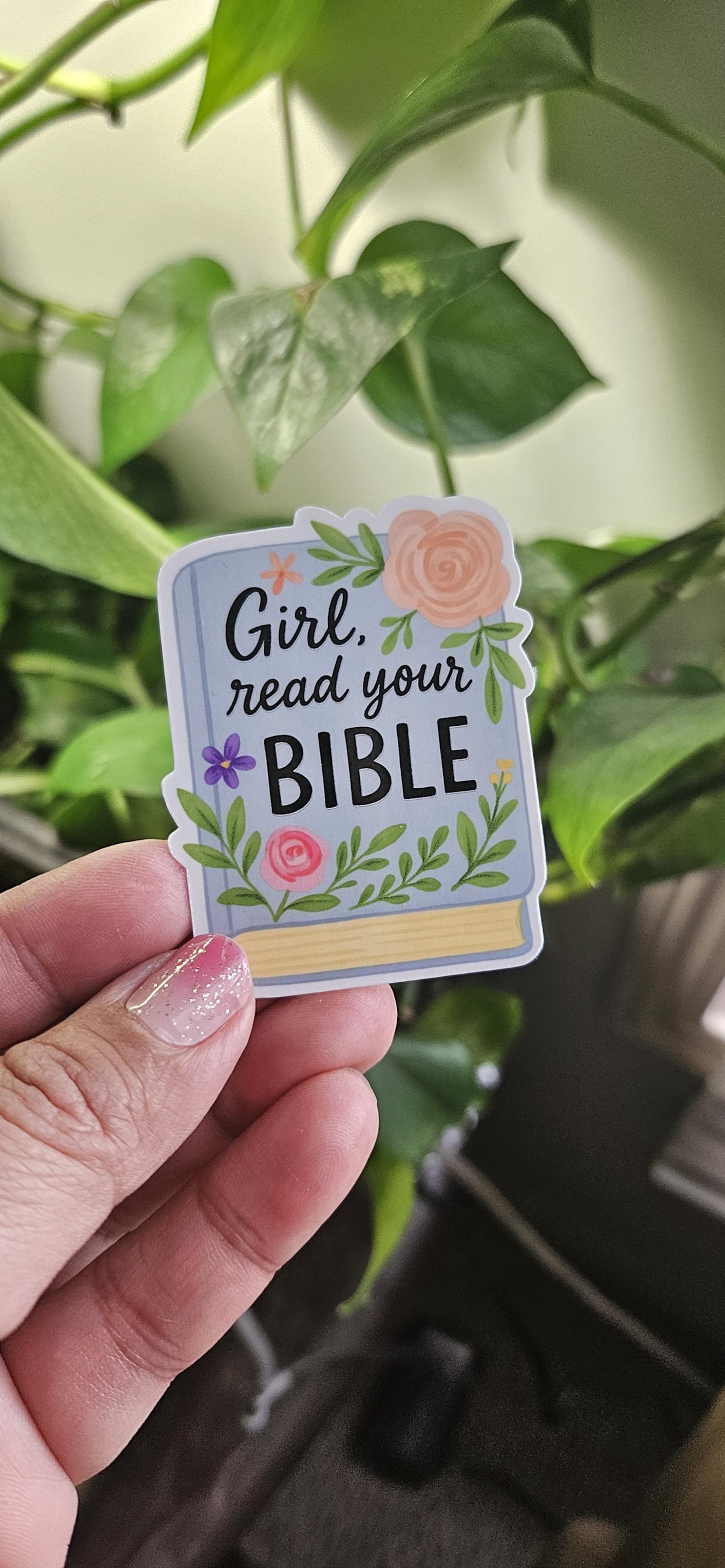 GIRL, Read Your Bible ,jw Sticker, Waterproof Laminated Sticker,bible ...