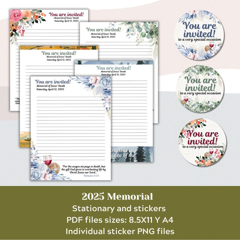 Memorial Invite 2025 Jw - Etsy