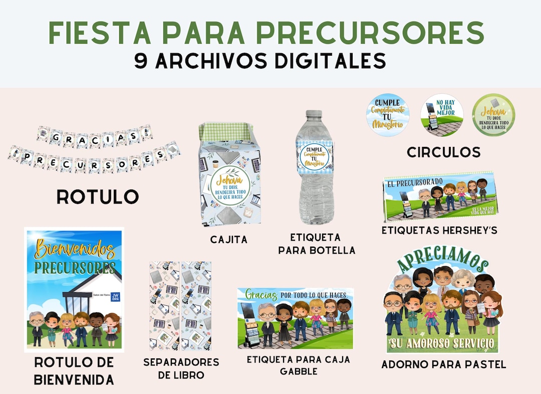 Fiesta Para Precursores /archivo Digital/rotulos/etiquetas/decoraciones ...