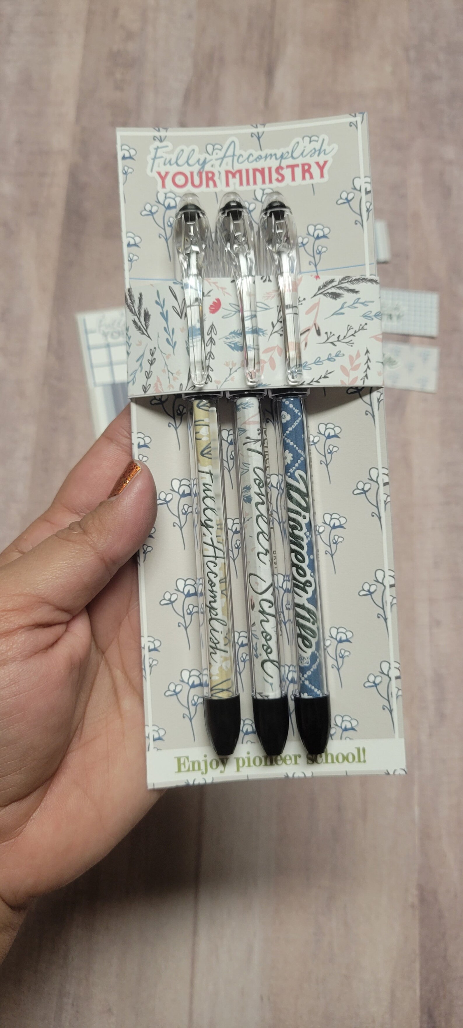 Pen Insert and Packaging Set for Pioneer School/diy Pen Set Using RSVP ...