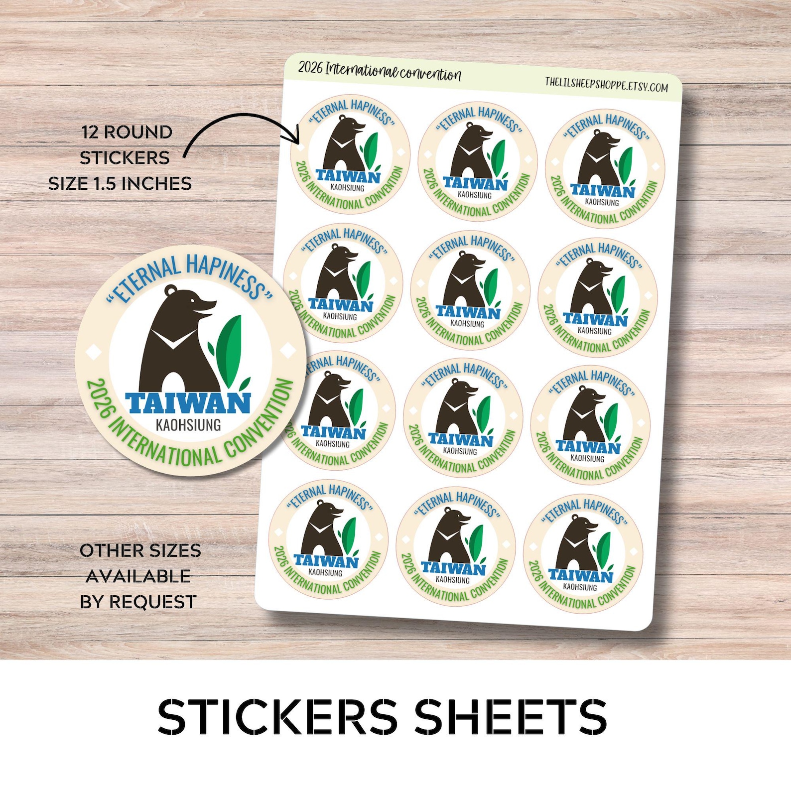 2026 International Convention Logo Sticker Sheet, Eternal Happiness ...