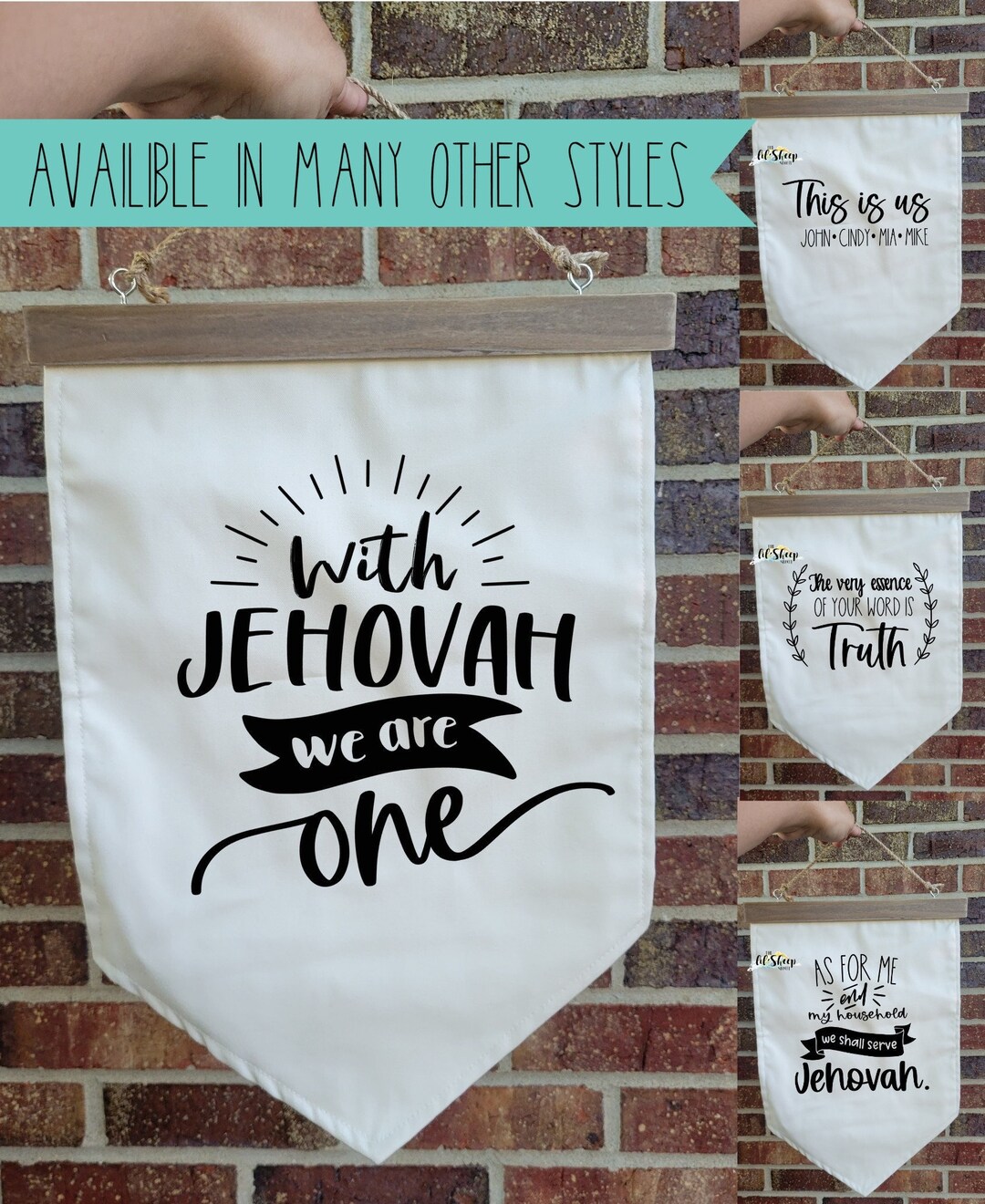 Wall Decor Banner/pin Holder/jw Decor/jw Gift/personalized Gift - Etsy