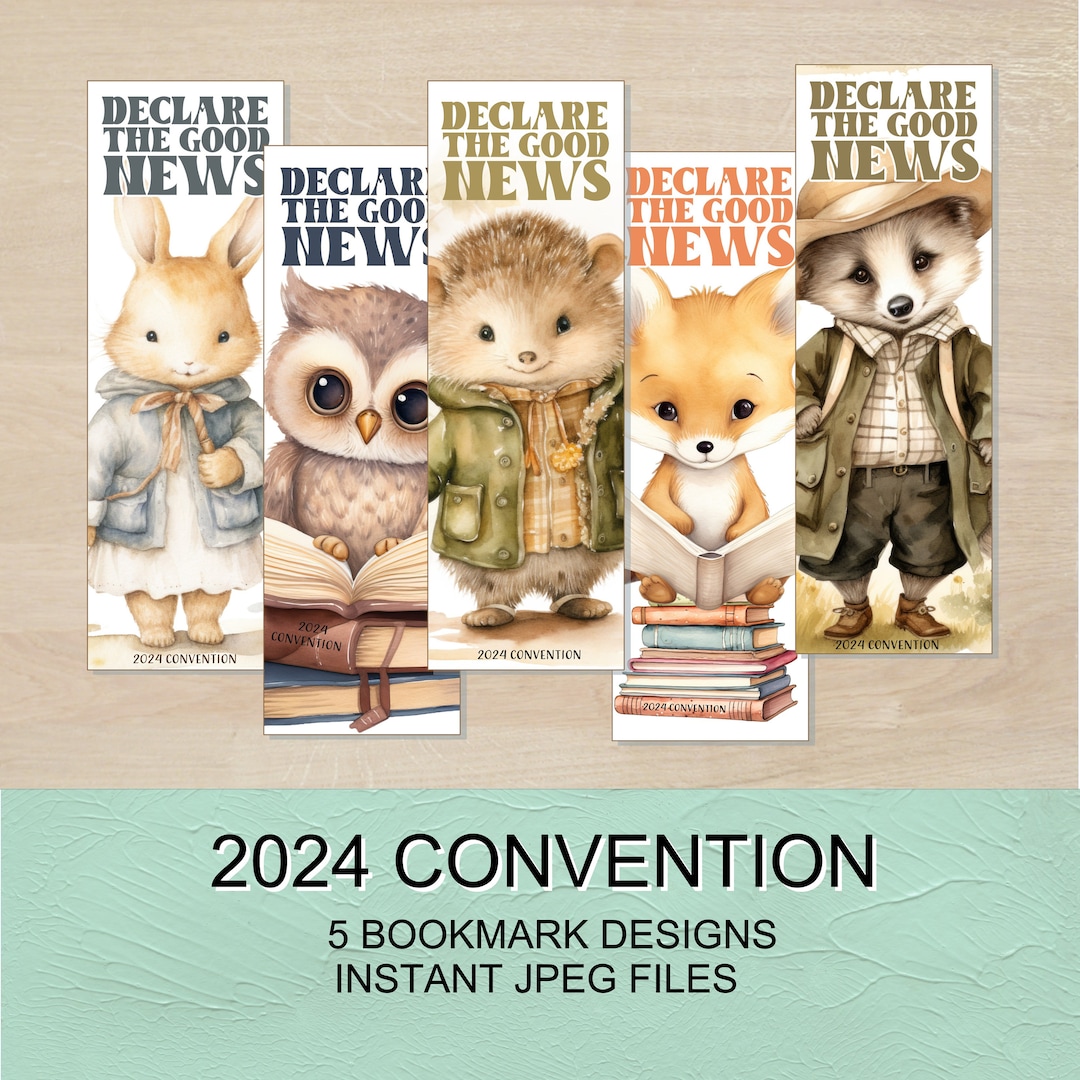2024 Declare the Good News Convention , Bookmarks, 5 Designs ...