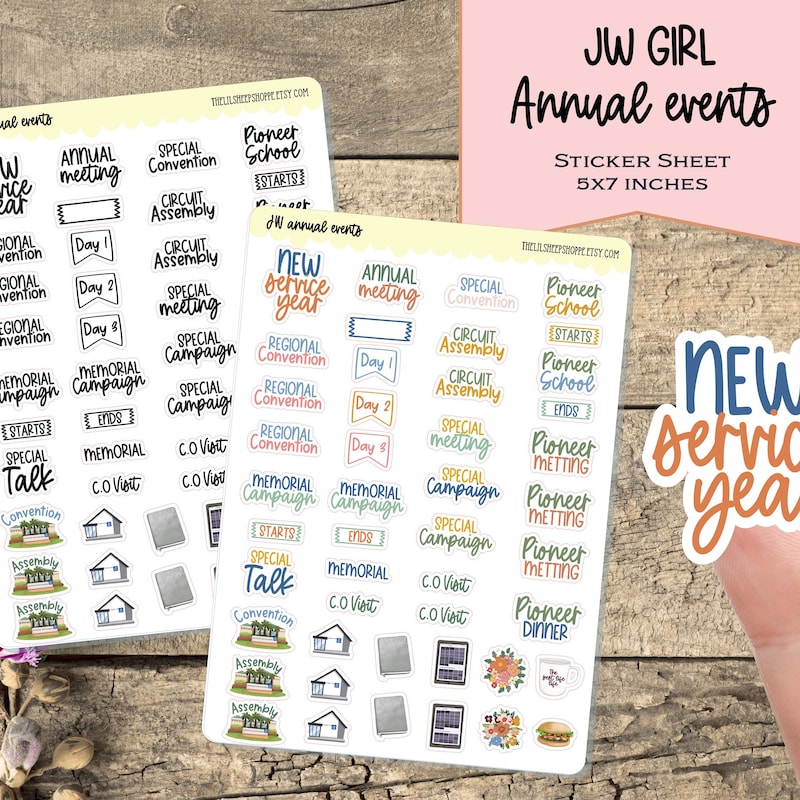 Jw Stickers Sheet Spanish - Etsy